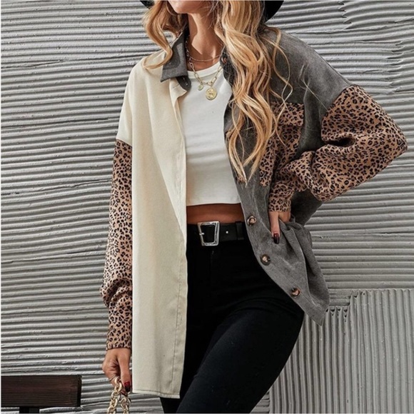 Jackets & Coats | Corduroyanimalprintshacket | Poshmark